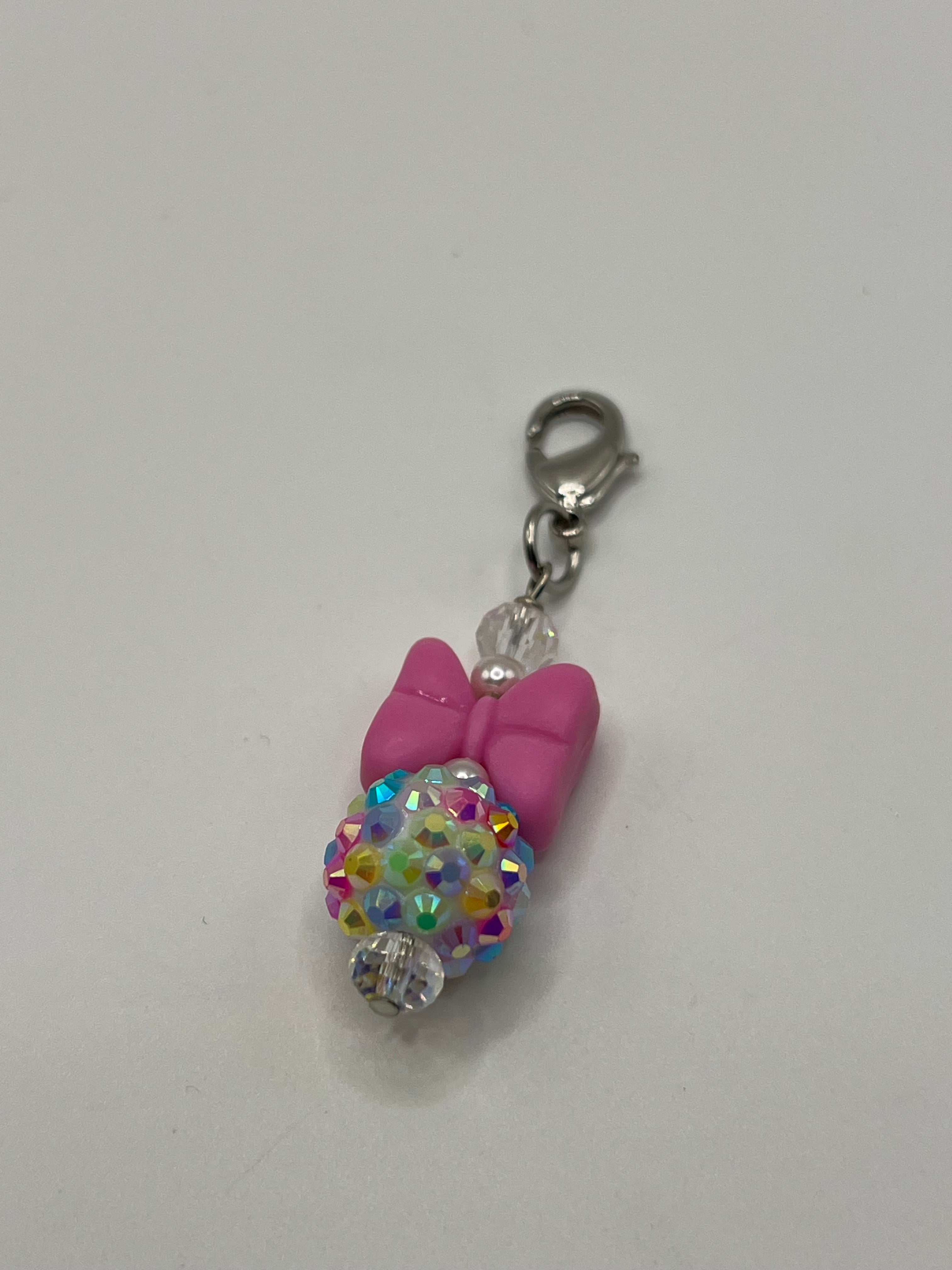 Pink Bow Zipper Pull – PishPosh on Parade